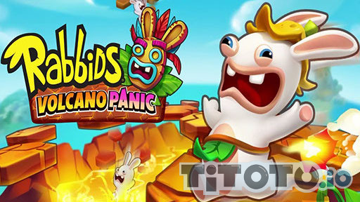Rabbits Volcano Panic — Play for free at Titotu.io
